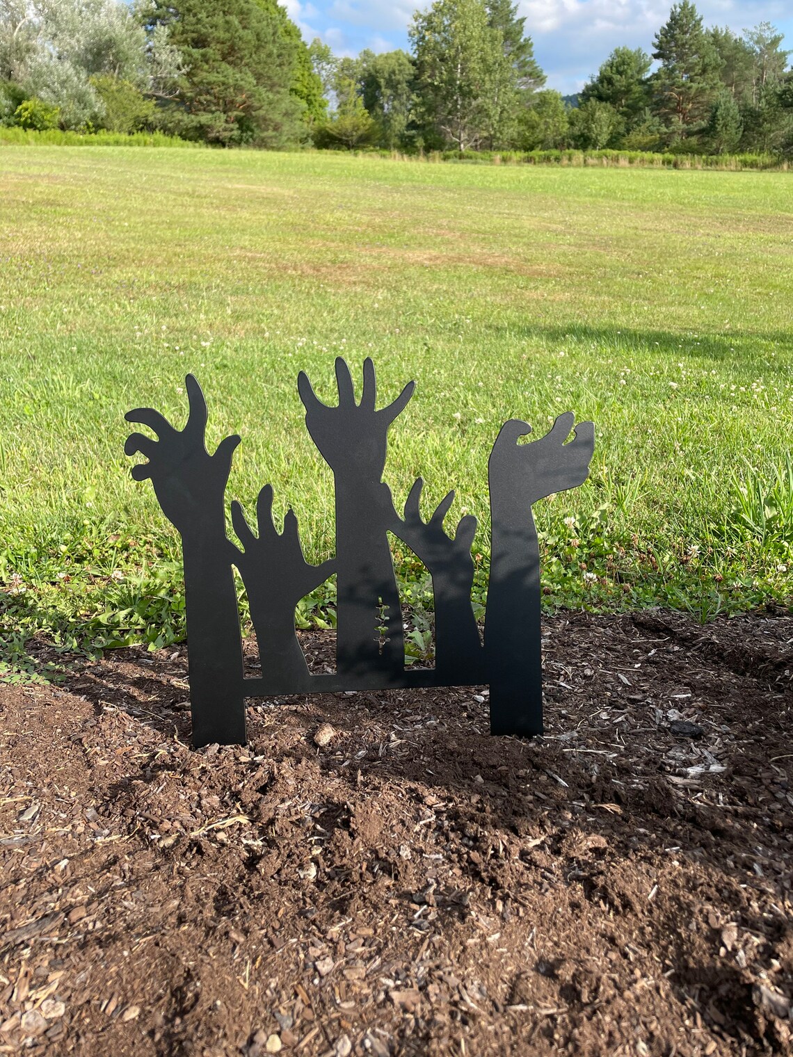 Zombie Hands Metal Yard Stake Zombies Zombie Decor - Etsy