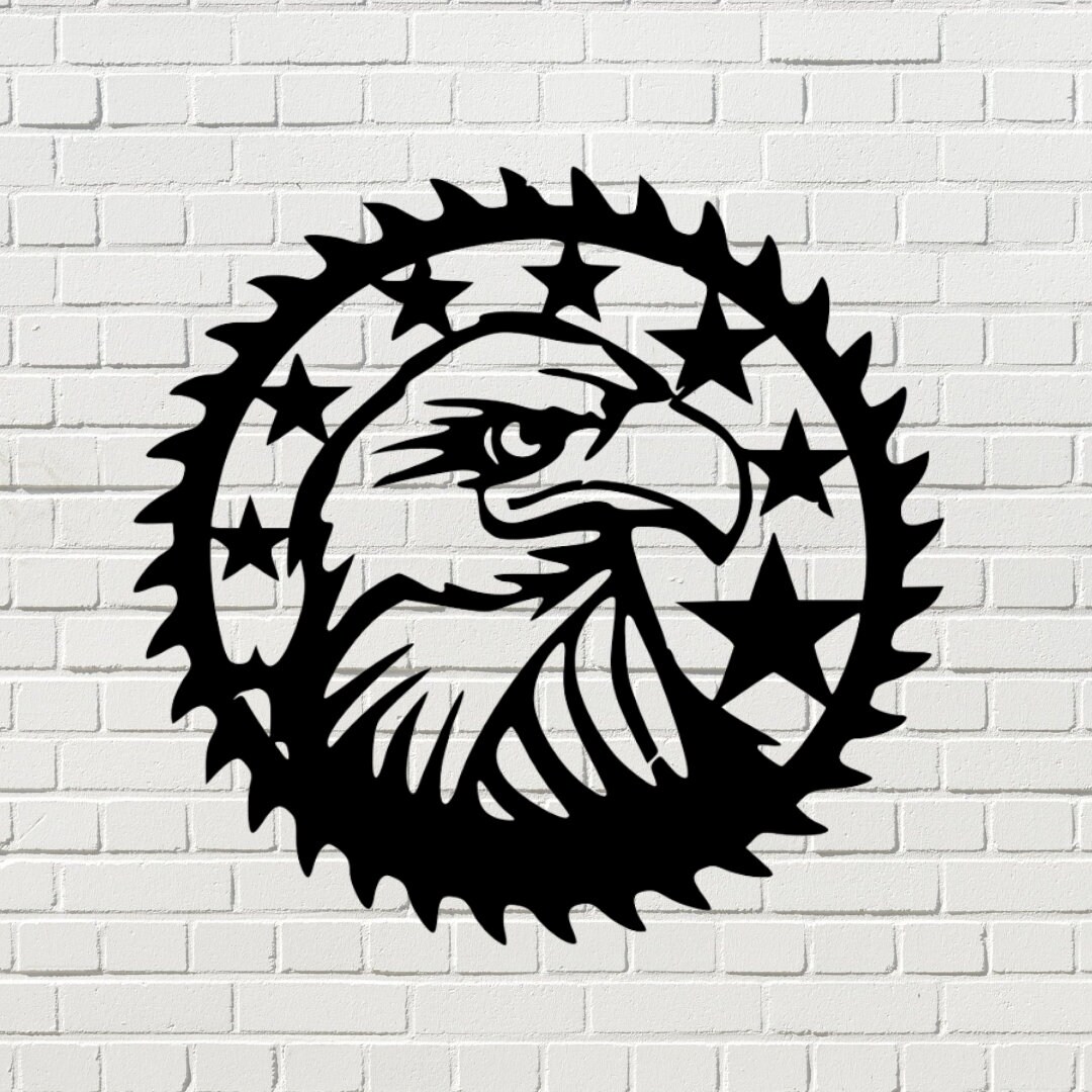 Metal Saw Blade Sign | Eagle Metal Art | Eagle Saw Blade Sign | Metal ...