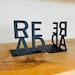 Metal Bookend, Office & Bookshelf Book Stopper, Book Letters Bookend - Etsy