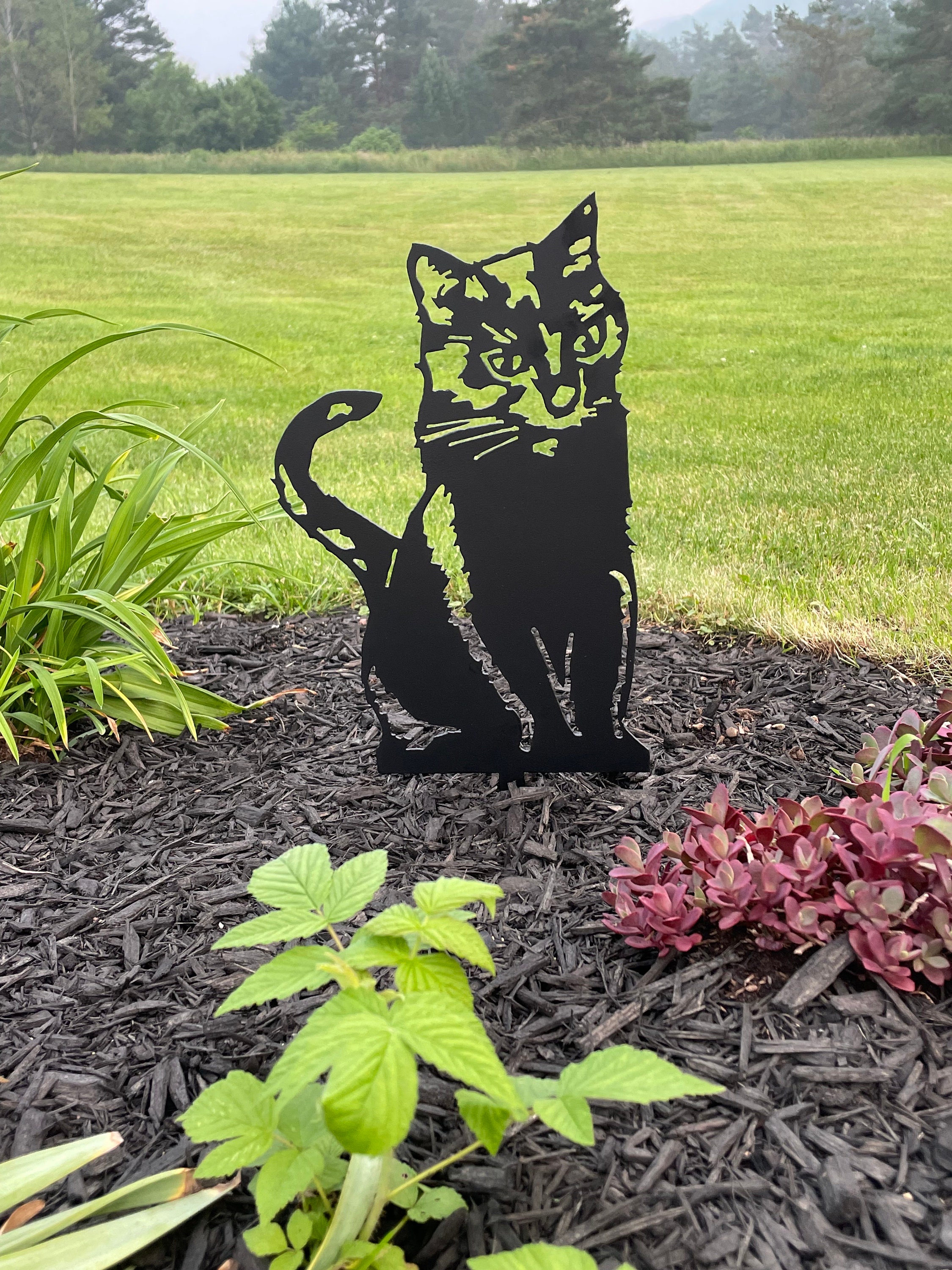 Cat Yard Stake, Metal Cat Garden Stake, Garden Stake - Etsy