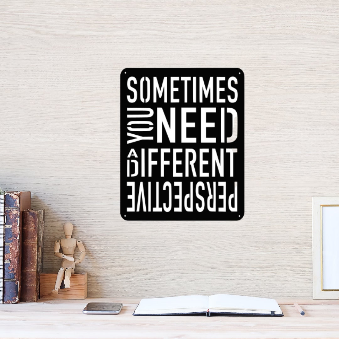 Inspirational Office Wall Sign, Metal Office Wall Decor, Metal Wall Art ...