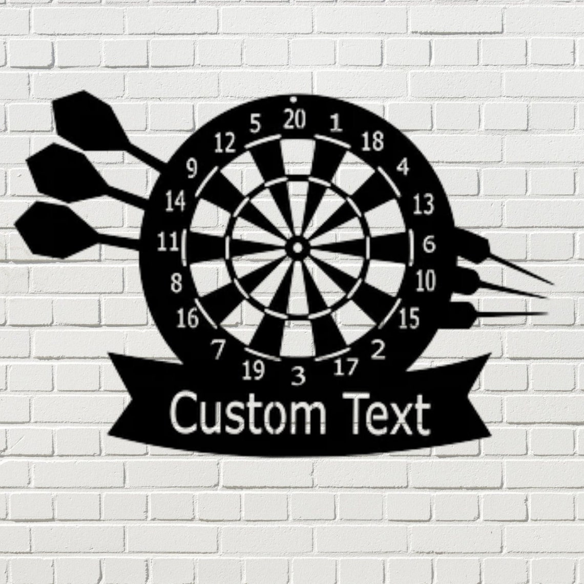 Metal Sign Metal Dart Board Sign Custom Sign - Etsy