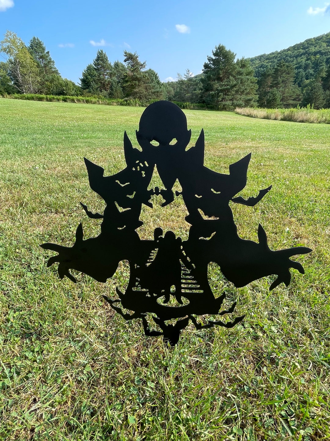 Metal Vampire Stake, Metal Halloween Yard Stake, Vampire Decor - Etsy