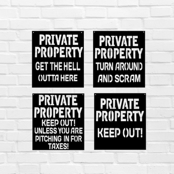 Funny Metal Signs - Etsy