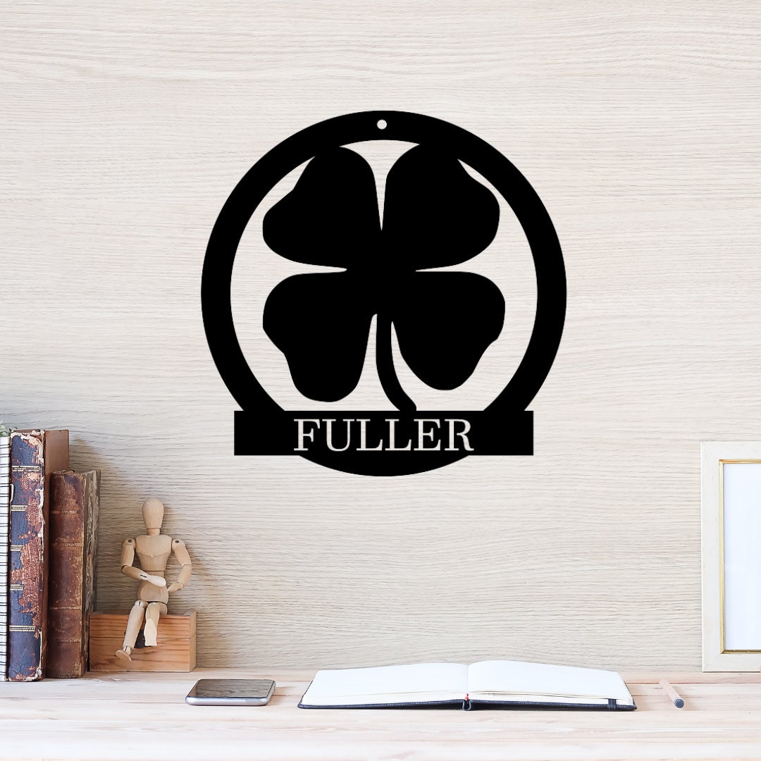 Custom Shamrock Metal Sign, St. Patricks Day Decor, Personalized St ...