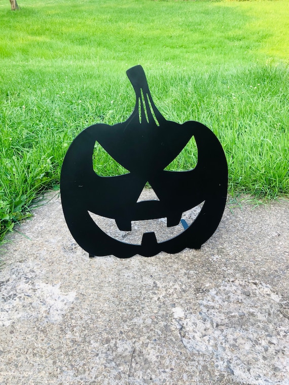 Metal Pumpkin Porch Decor Halloween Decor Fall Metal Art - Etsy