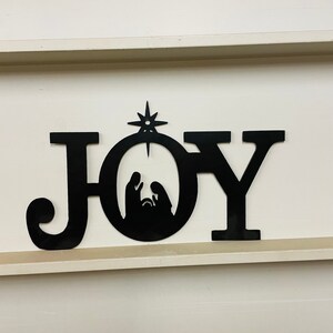 Nativity Joy Sign, Metal Nativity Joy Sign, Joy Sign - Etsy