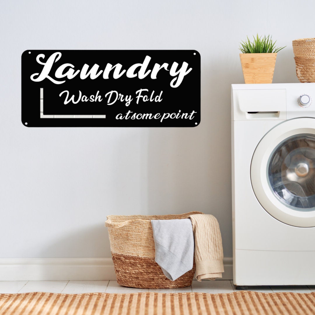Metal Laundry Sign | Laundry Room Decor | Laundry Room Ideas | Metal ...