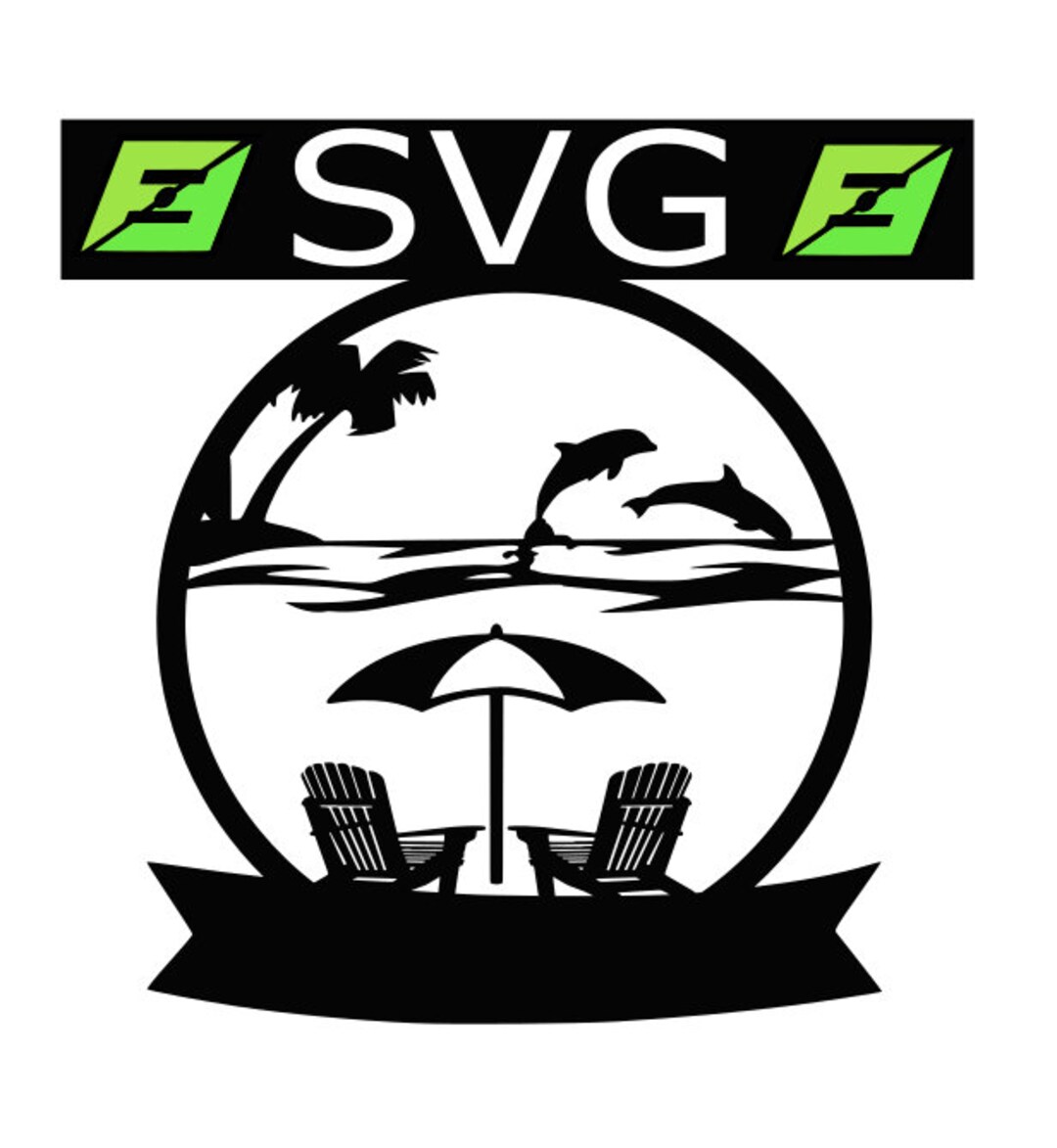 Beach Scene SVG, Beach Scene PNG, Beach Digital File - Etsy