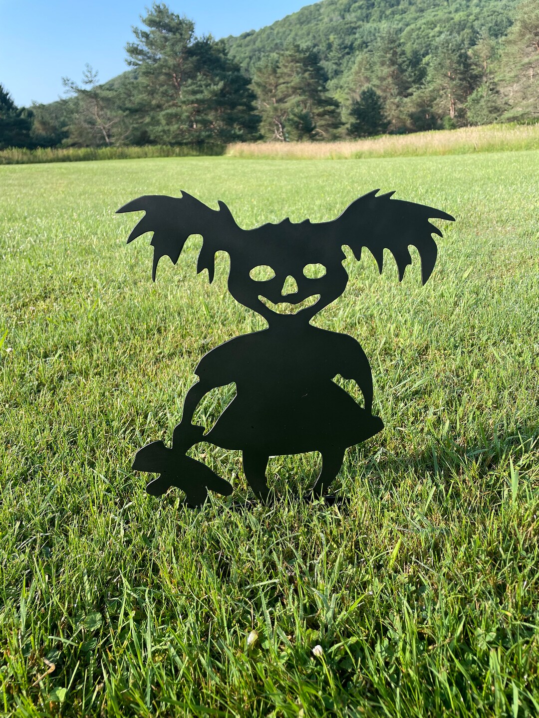 Zombie Girl Stake, Metal Zombie Girl Yard Stake, Halloween Yard Stake ...