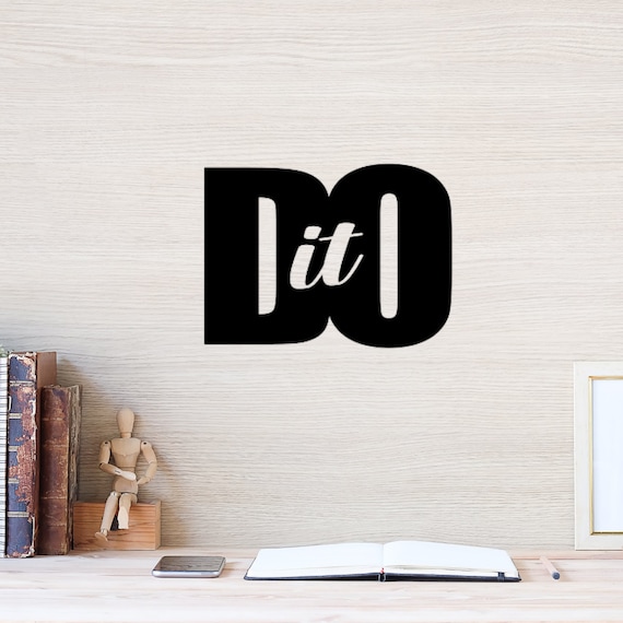 Do It Metal Sign Do It Metal Word Art Metal Motivational - Etsy