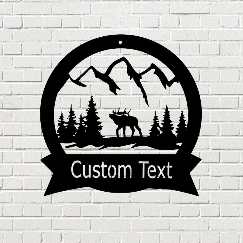 Metal Elk Sign - Etsy