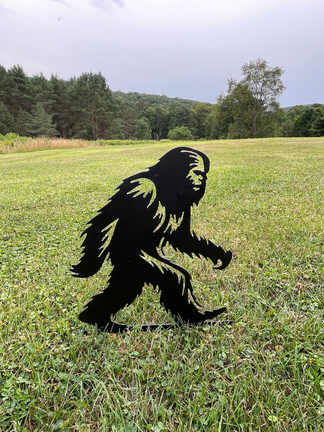 Big Foot Stake, Sasquatch, Metal Big Foot Garden Stake, Sasquatch Sign ...