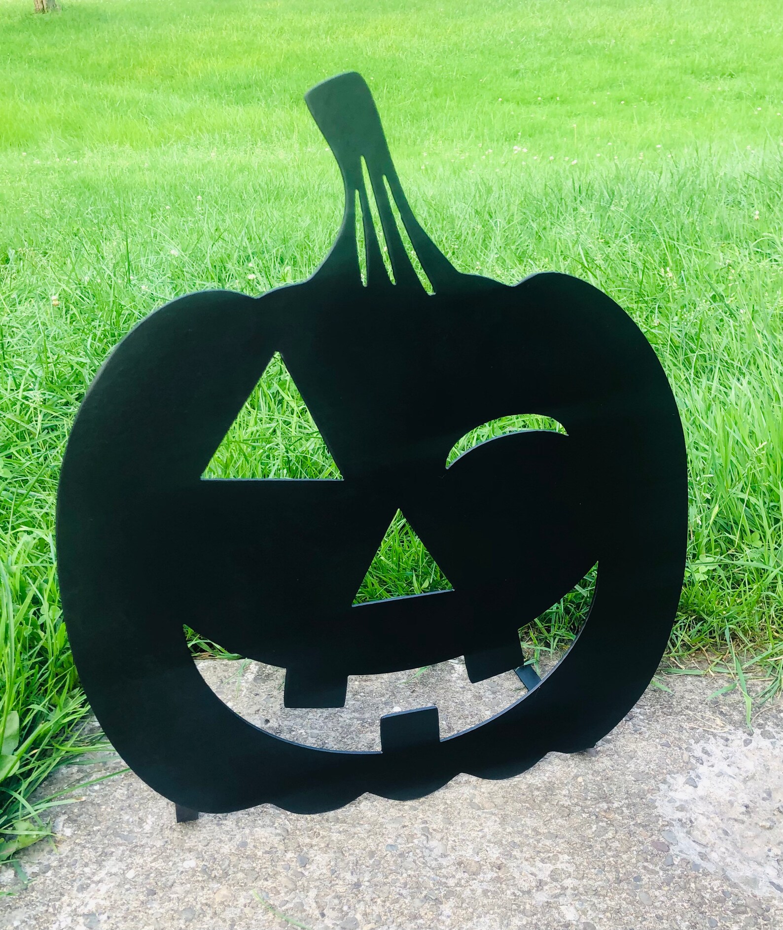 Metal Pumpkin Decor, Halloween Decor, Fall Metal Art, Outdoor Halloween ...