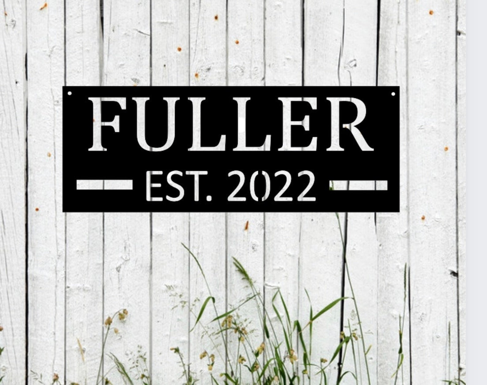Personalized Metal Family Sign, Metal Est Sign, Custom Metal Name and ...