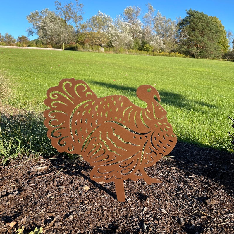 Outdoor Metal Yard Turkey - Etsy