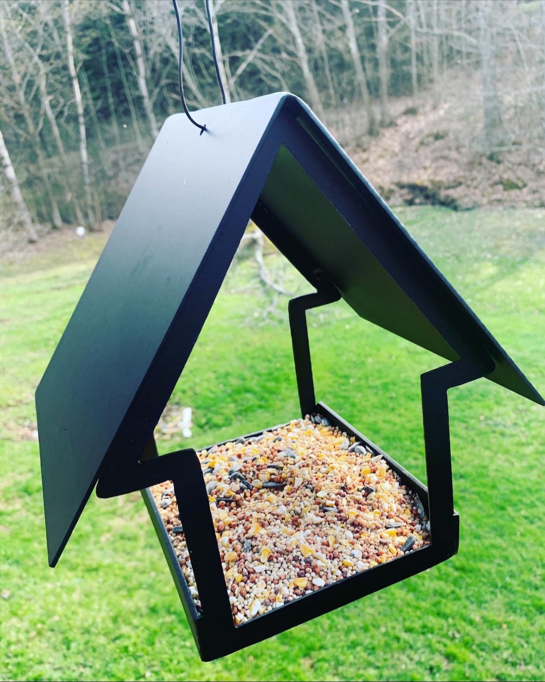 Bird Feeder DXF File, Bird Feeder Cut File, Metal Plasma Cut Bird ...