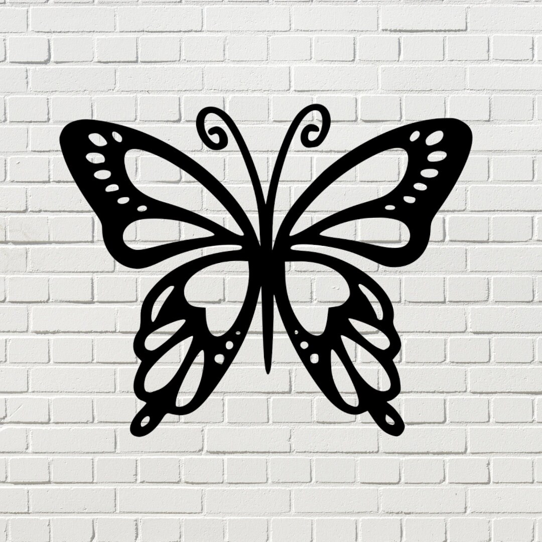 Butterfly Wall Art, Metal Sign, Metal Butterfly Wall Sign, Spring Wall ...