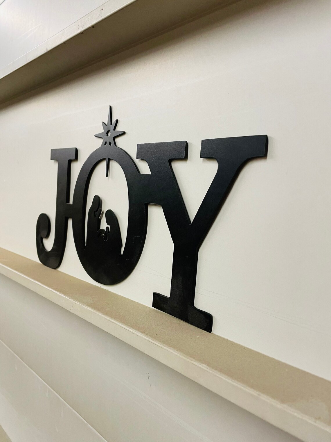 Nativity Joy Sign Metal Nativity Joy Sign Joy Sign | Etsy