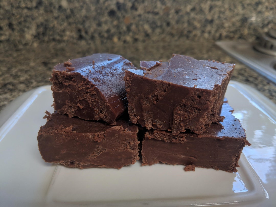 Chocolate Peanut Butter Goat Milk Fudge 8 Oz - Etsy