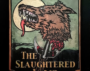 The Slaughtered Lamb Sign Inspired by an American Werewolf in London ...