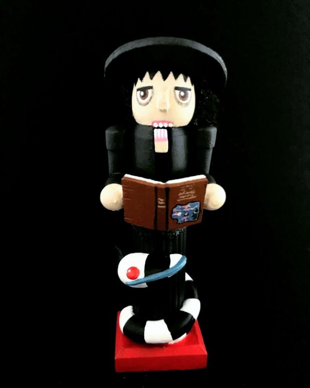 Goth Lydia Nutcracker,tim Burton Fan Gift,beetlejuice Themed Gifts ...