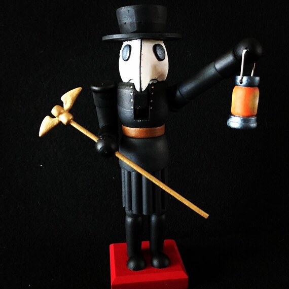 Plague Doctor Nutcracker Custom Nutcrackerblack Death - Etsy