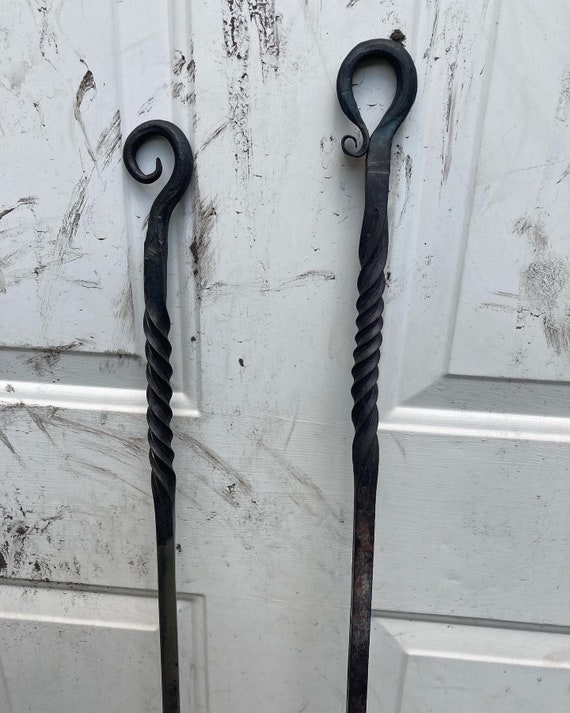 Hand Forged Fire Poker - Etsy