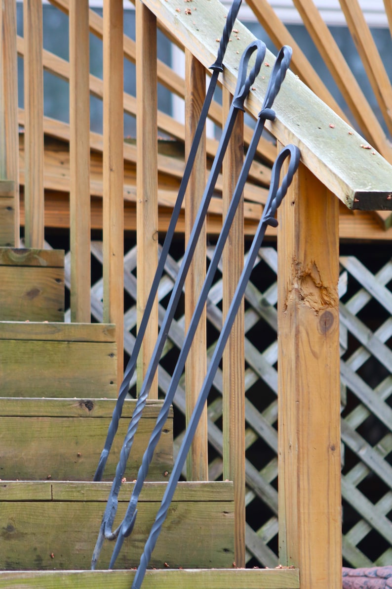 Hand Forged Fire Poker - Etsy