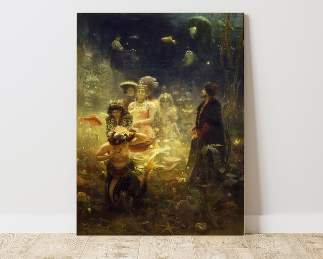 Ilya Repin, Sadko (1876), Vintage Canvas Art Print J_791 - Etsy