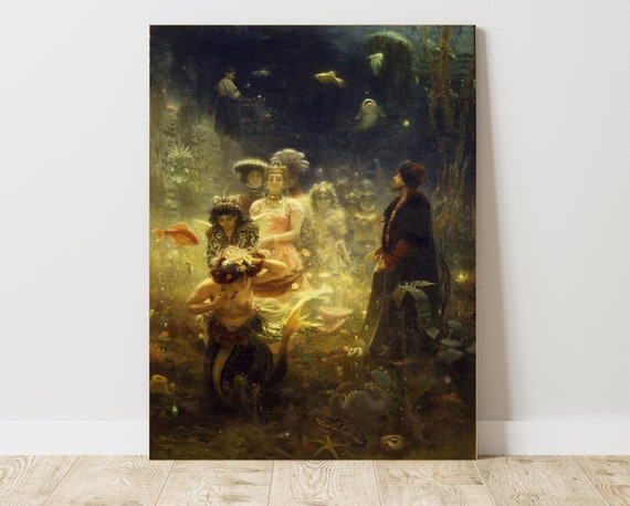 Ilya Repin Sadko 1876 Vintage Canvas Art Print J_791 - Etsy