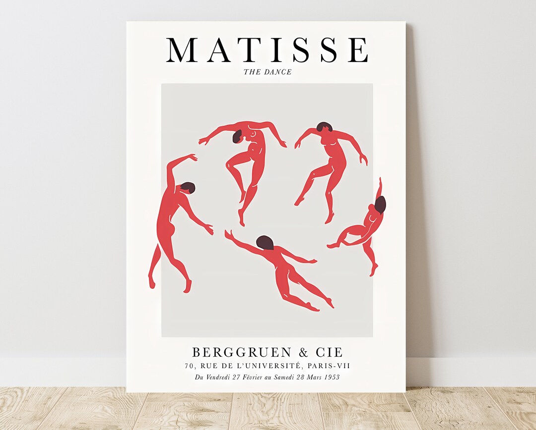 Matisse the Dance Exhibition Art Print: Vintage Botanical Canvas J_182 ...
