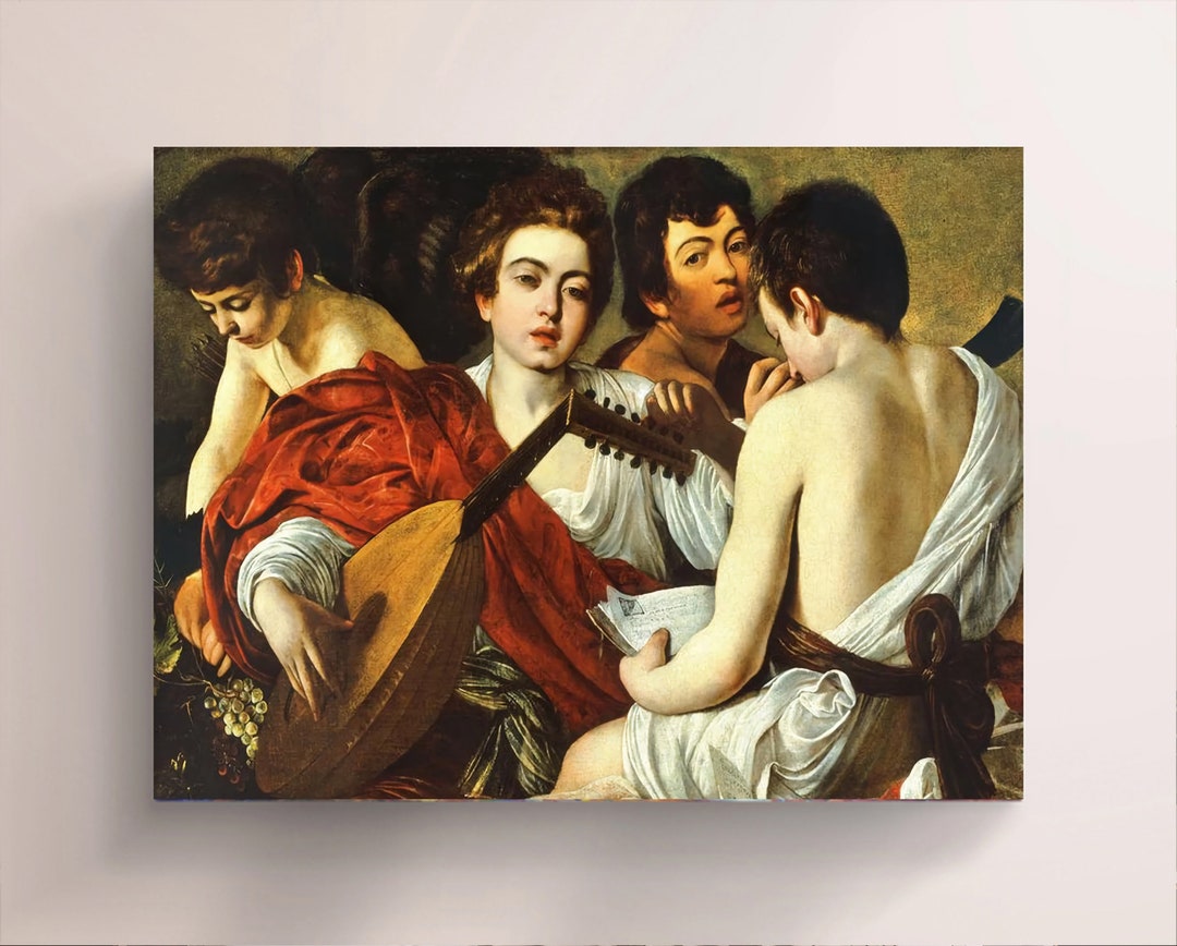 Caravaggio, the Musicians (1595), Vintage Canvas Art Print J_744 - Etsy