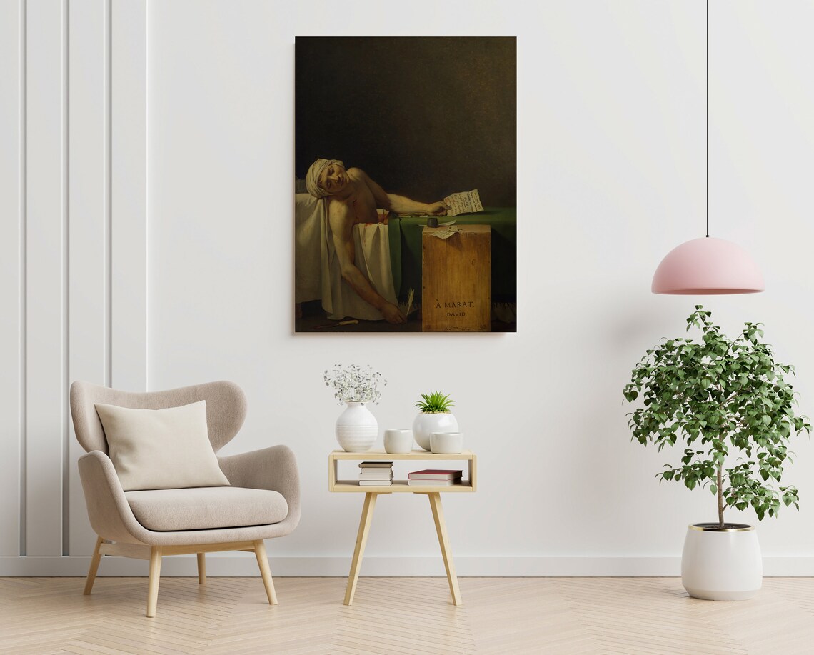 Jacques-louis David , the Death of Marat, Marat Assassinated (1793 ...