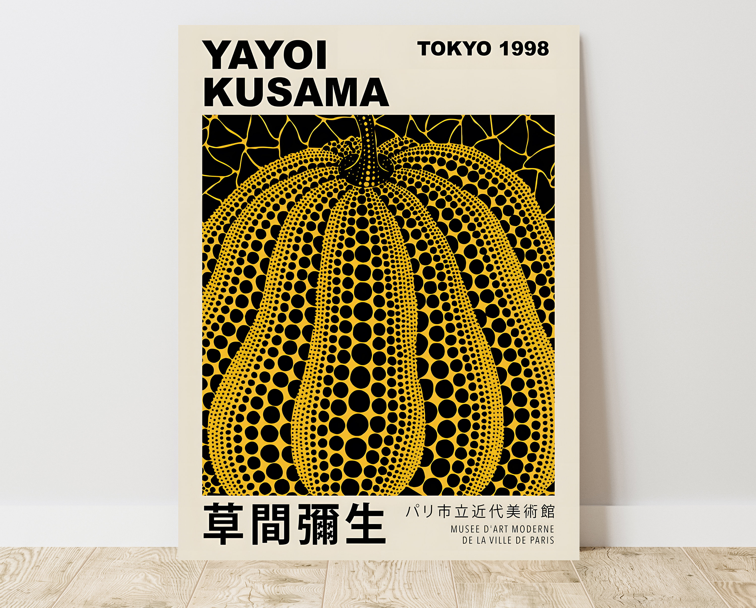 Yayoi Kusama Yellow Dots Pumpkin Poster Art Print Abstract | Etsy