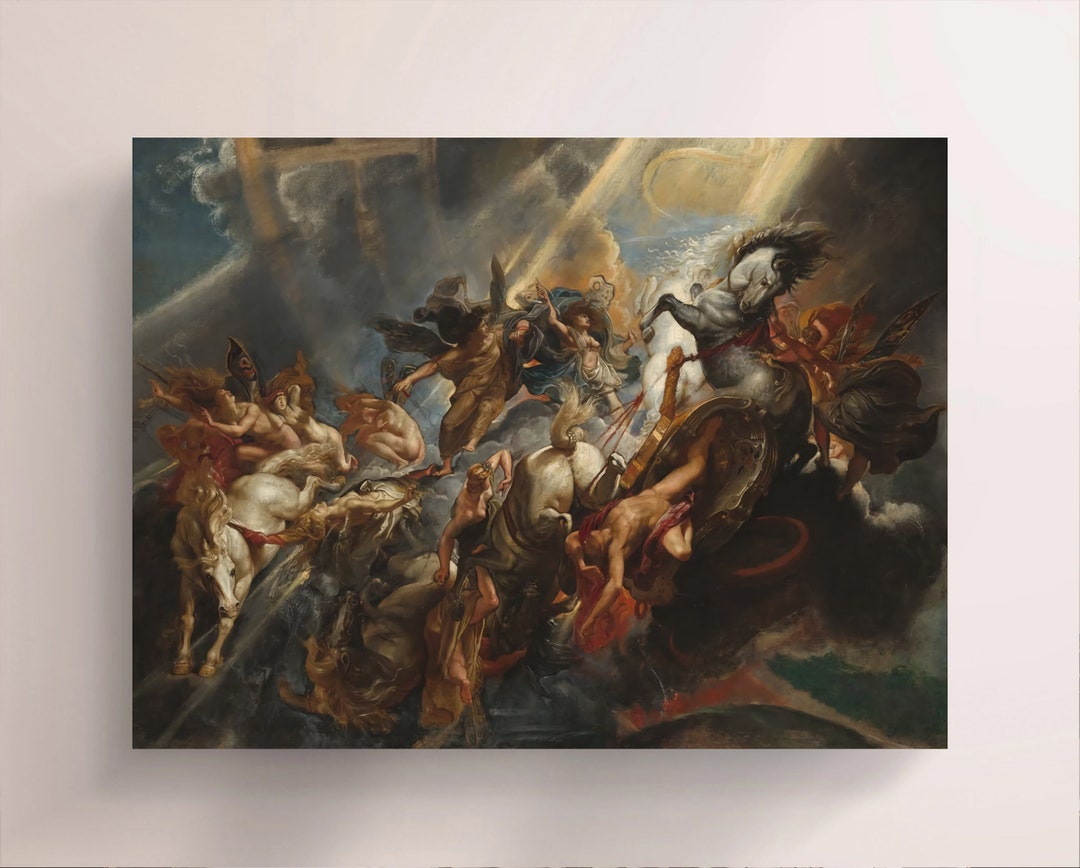 Peter Paul Rubens, the Fall of Phaeton (1604), Vintage Canvas Art Print ...