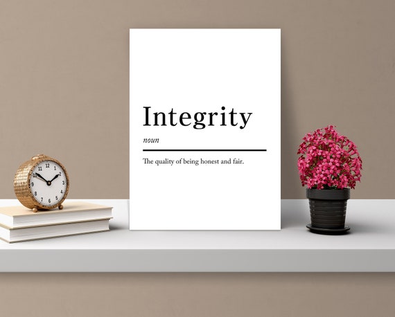 Integrity Poster Quote