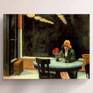 Edward Hopper, Automat (1927), Vintage Canvas Art Print J_576 - Etsy