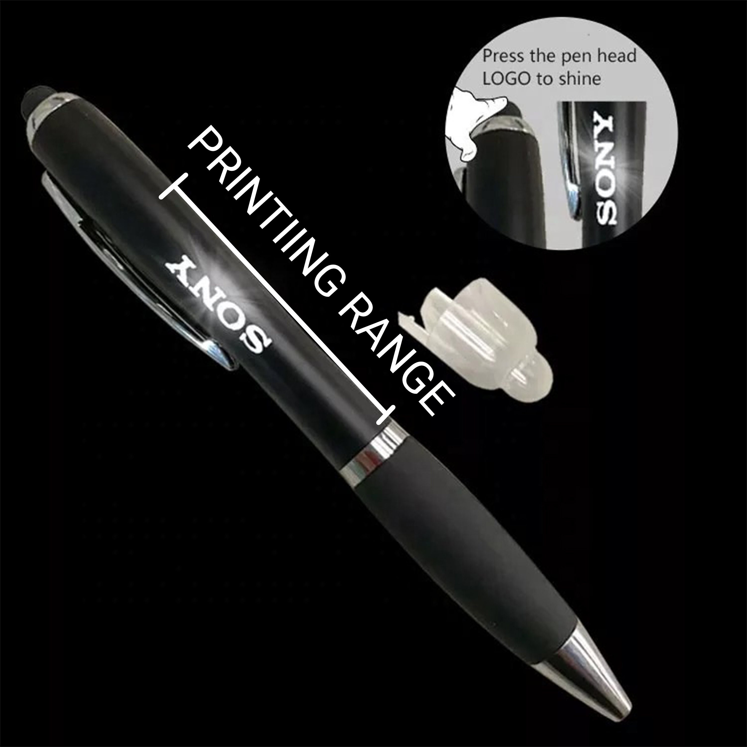 Custom 3 in 1 Engraved Stylus LED Light up Business Pens - Etsy
