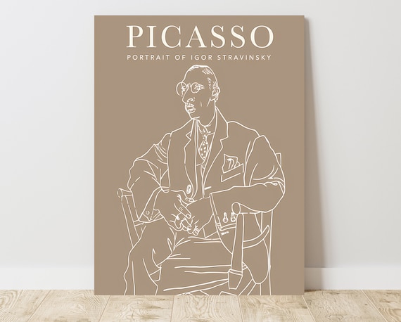Picasso Portrait of Igor Stravinsky Art Print Pablo Picasso - Etsy