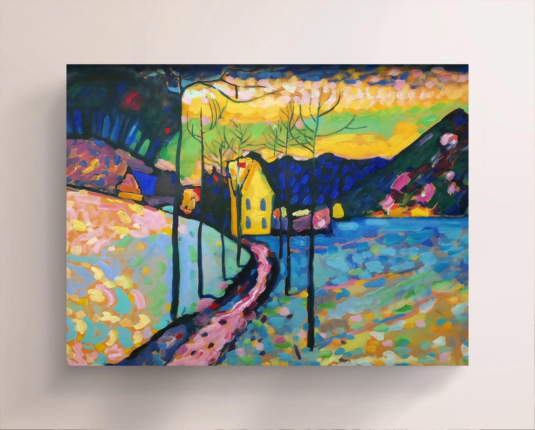 Wassily Kandinsky, Winter Landscape (1909), Vintage Canvas Art Print J ...