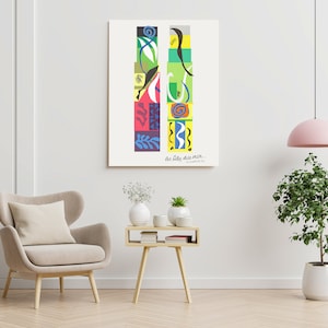 Henri Matisse Beasts of the Sea 1950, Vintage Exhibition Canvas Art ...