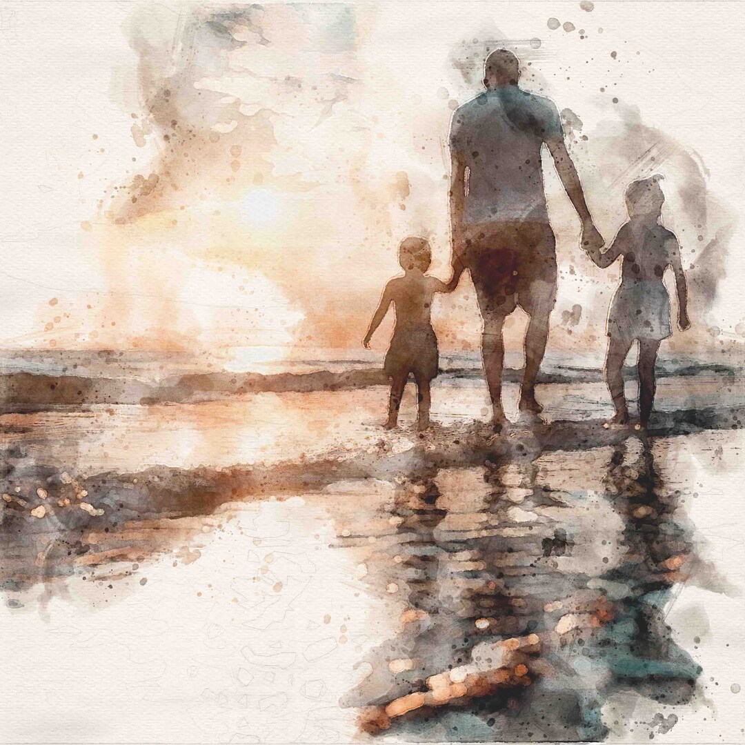 Custom Watercolor Painting From Photo: Personalized Canvas Wall Art - Etsy