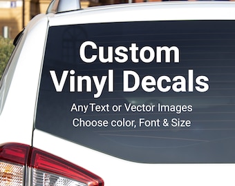 Custom Car Window Decal Logo - Etsy