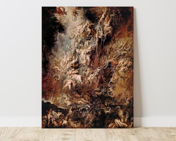 Peter Paul Rubens Fall of the Damned 1620 Vintage Canvas - Etsy