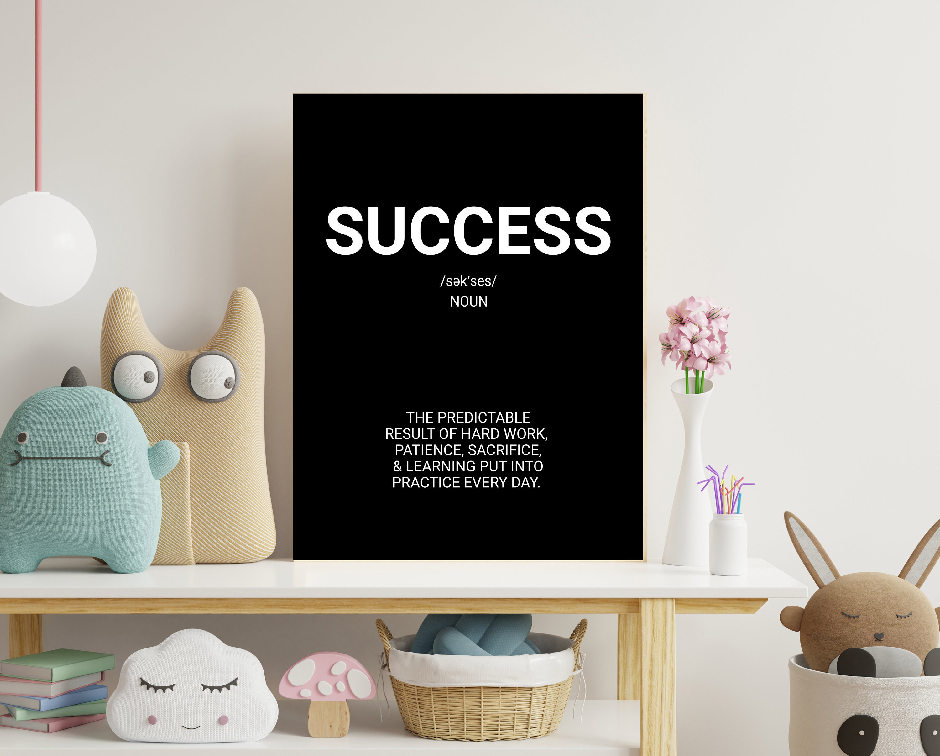 Canvas Wall Art Office Motivational Wall Decor Framed | Etsy