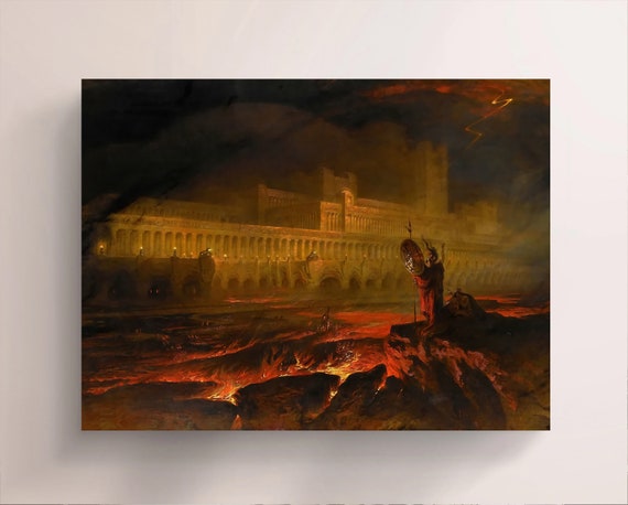 John Martin Pandemonium Louvre 1841 Vintage Canvas Art - Etsy
