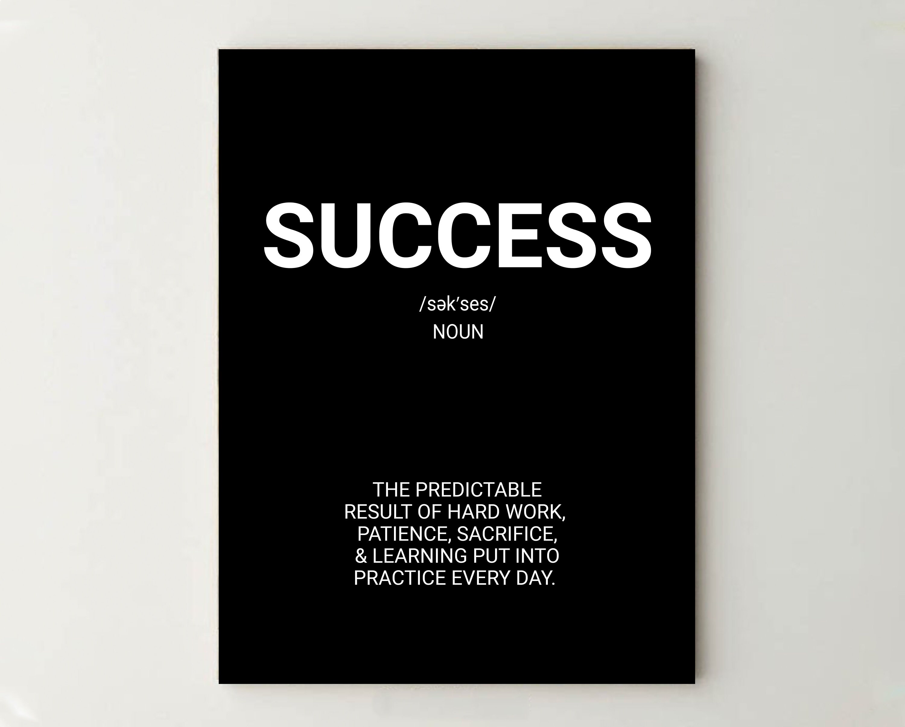 Canvas Wall Art Office Motivational Wall Decor Framed | Etsy