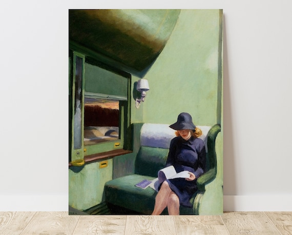 Edward Hopper Compartment C Car 193 1938 Vintage Canvas - Etsy