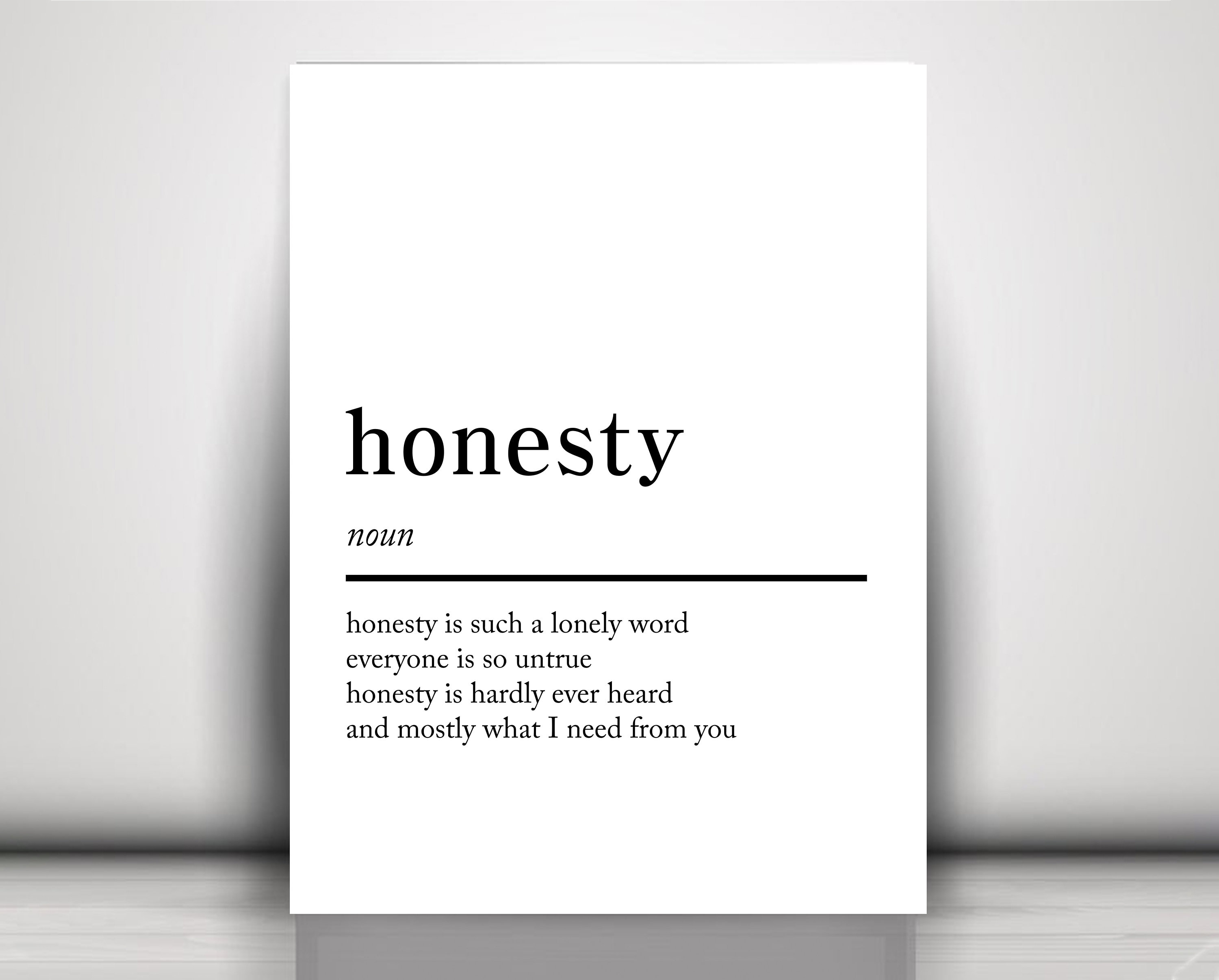 Honesty Definition